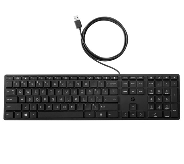 HP Wired 320K Full-Sized Keyboard - Compatible with Windows 10, Desktop ...